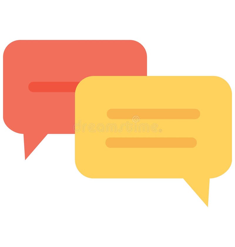 Chat Balloon Vector Icon Isolated Vector Icon Which Can Easily Modify ...