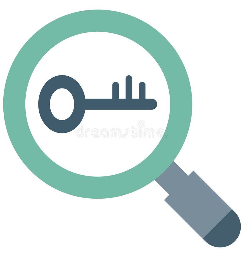 Find Keywords Vector Icon Isolated Vector Icon Which Can Easily Modify ...