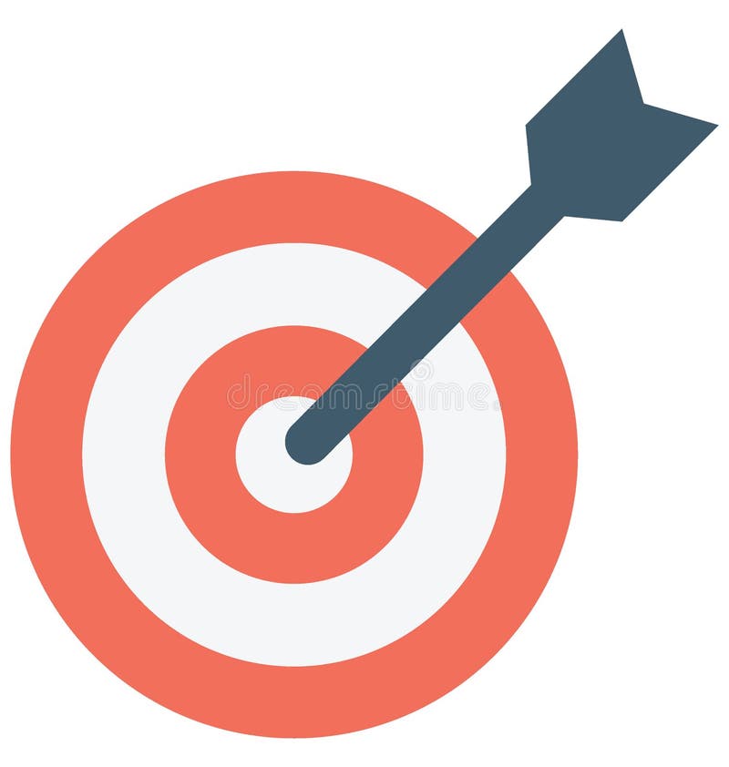 Basic RGB Bullseye Vector Icon Isolated Vector Icon Which Can Easily ...