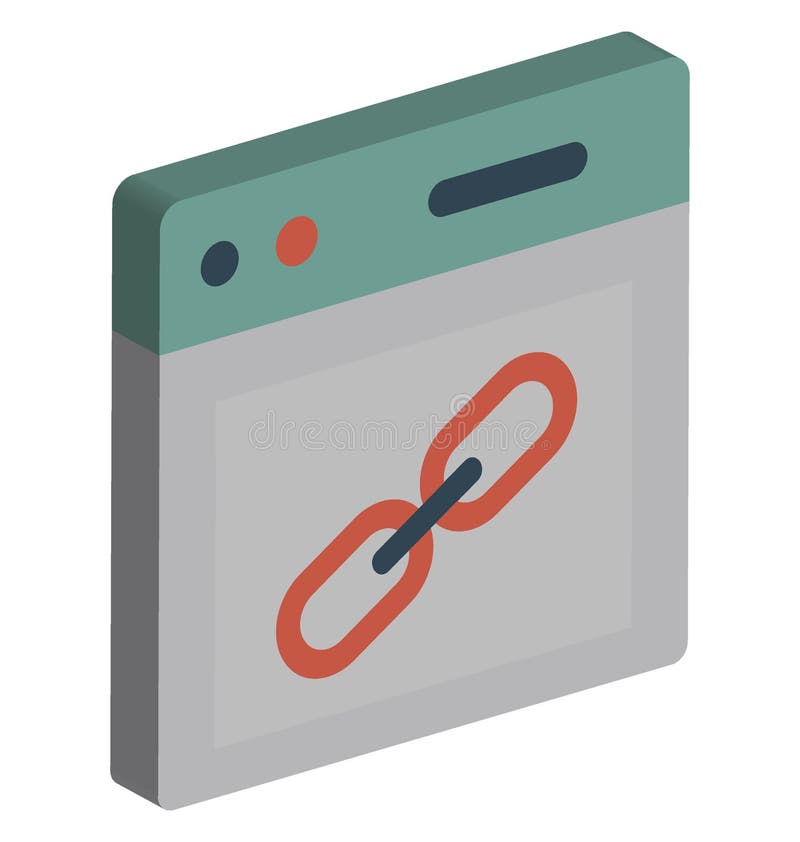 Backlink Isolated Vector Icon Which Can Easily Modify or Edit Stock ...