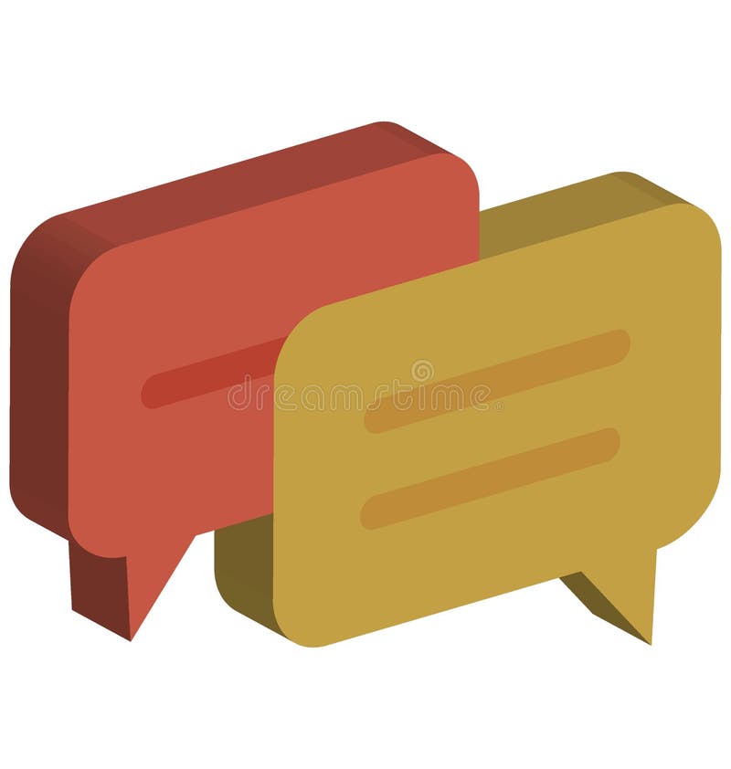 Chat Balloon Vector Icon Isolated Vector Icon Which Can Easily Modify ...