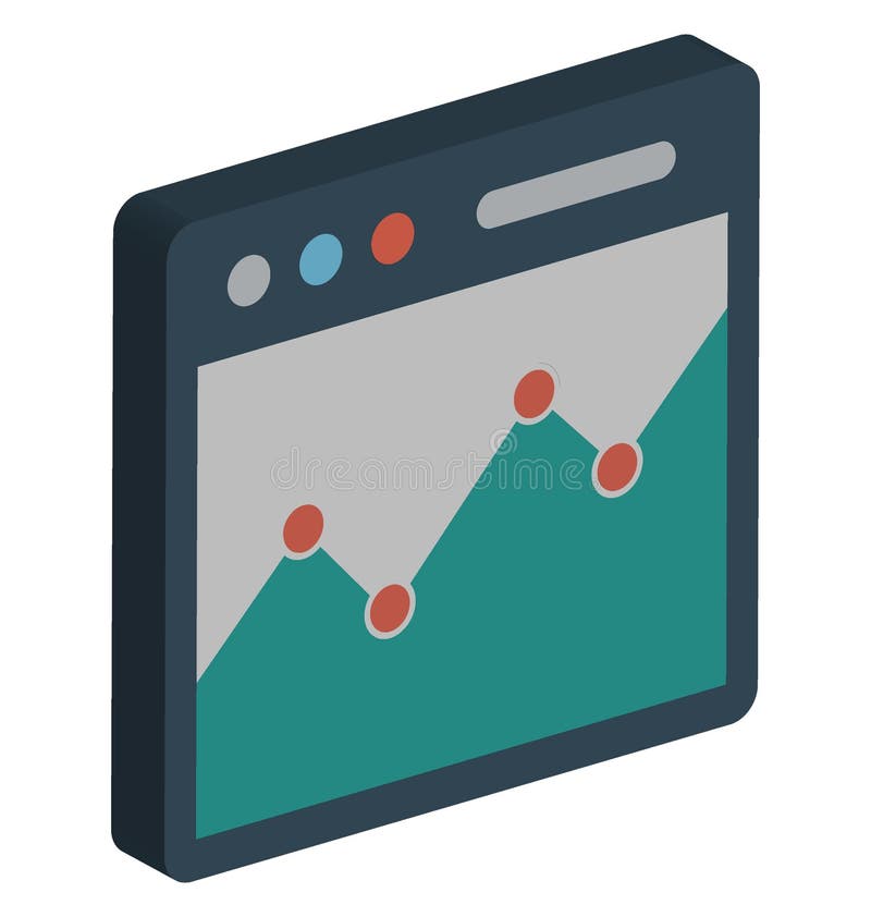 Line Graph Vector Icon Isolated Vector Icon Which Can Easily Modify or ...
