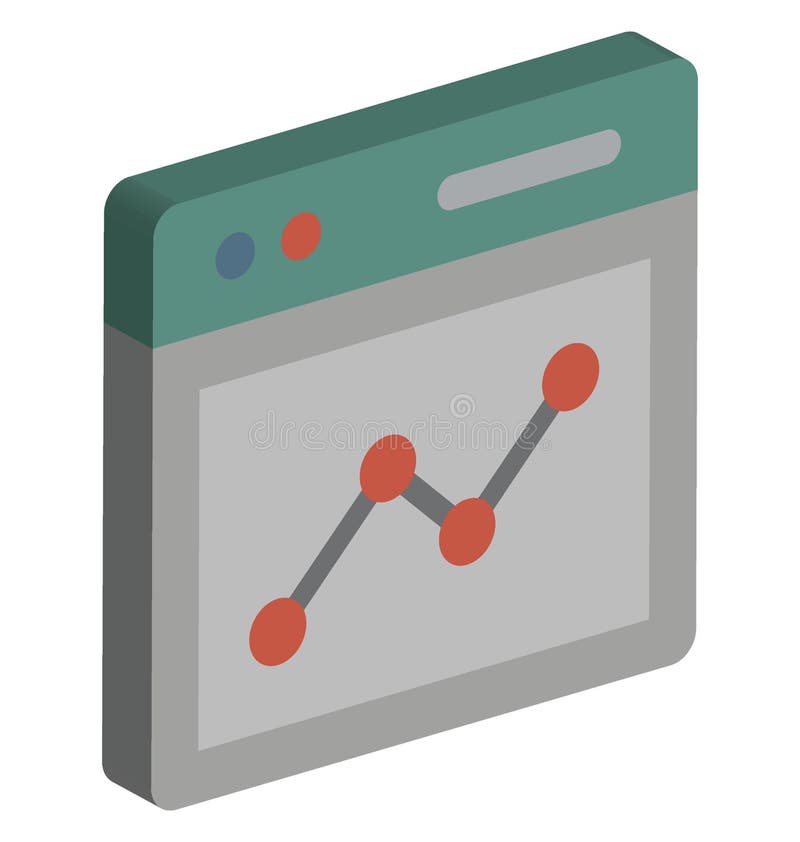 Graph Web Vector Icon Isolated Vector Icon Which Can Easily Modify or ...