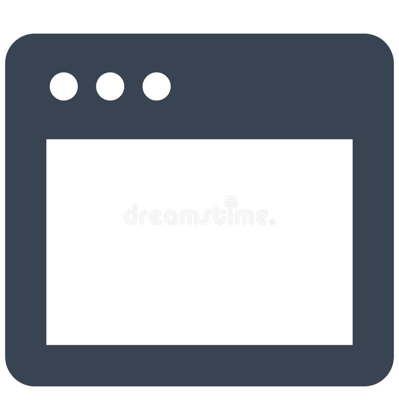 Home Screen Vector Related To Web Browser Windows and Fully Editable ...