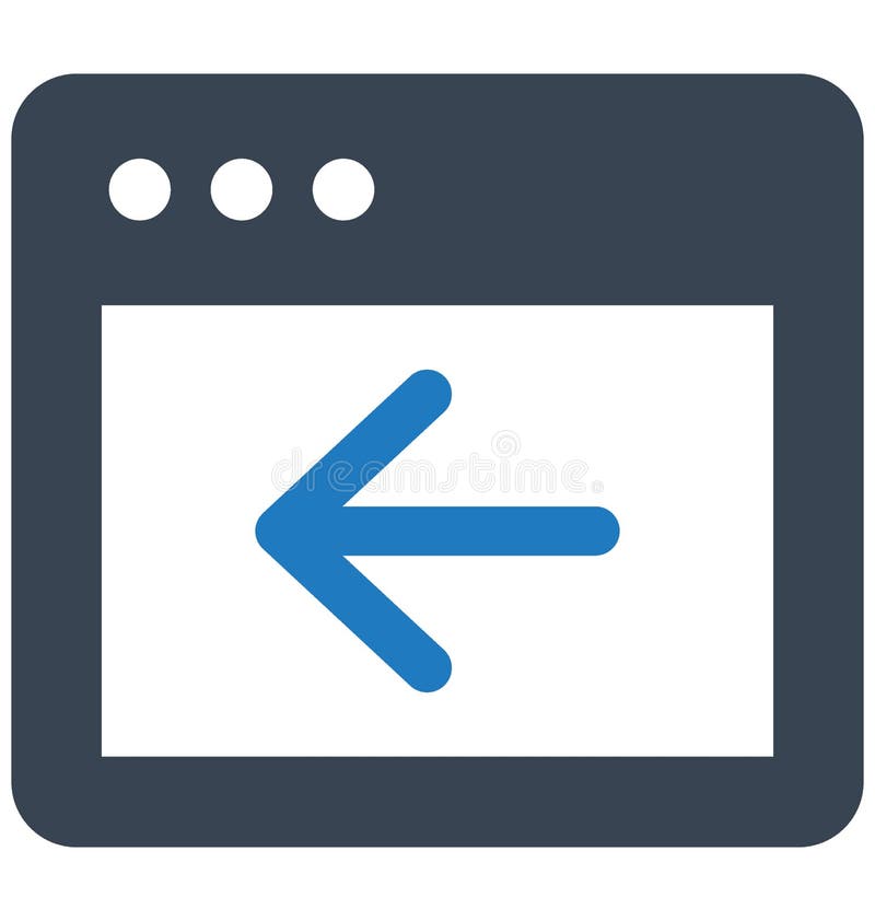 Basic RGB Left Arrow Vector Related To Web Browser Windows and Fully Ed ...