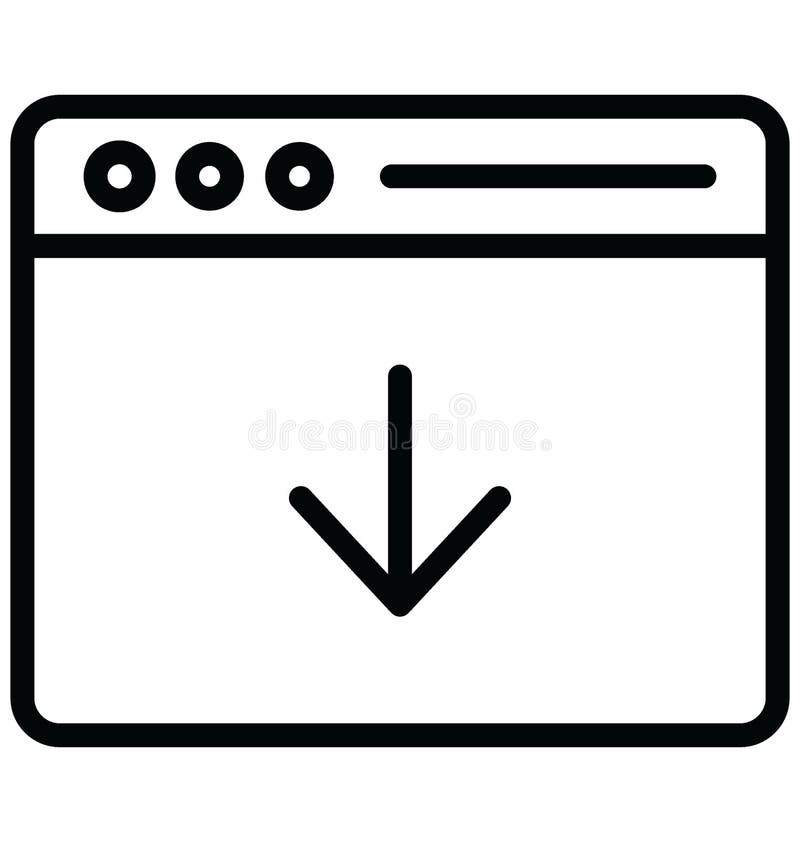 Download Button Vector Related To Web Browser Windows and Fully ...
