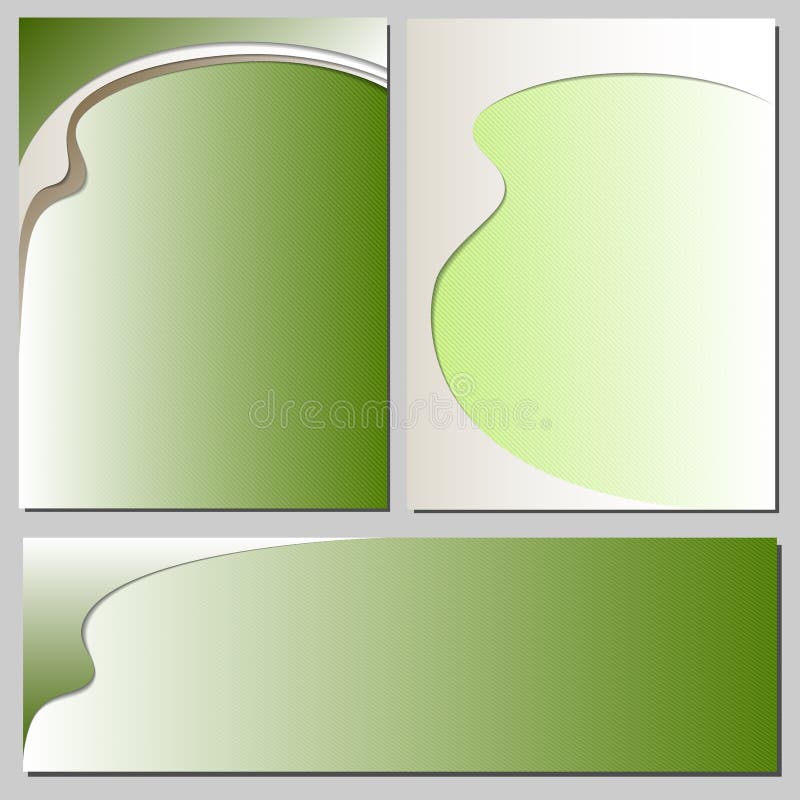 Templates with Paper Cut Effects Stock Vector - Illustration of ...