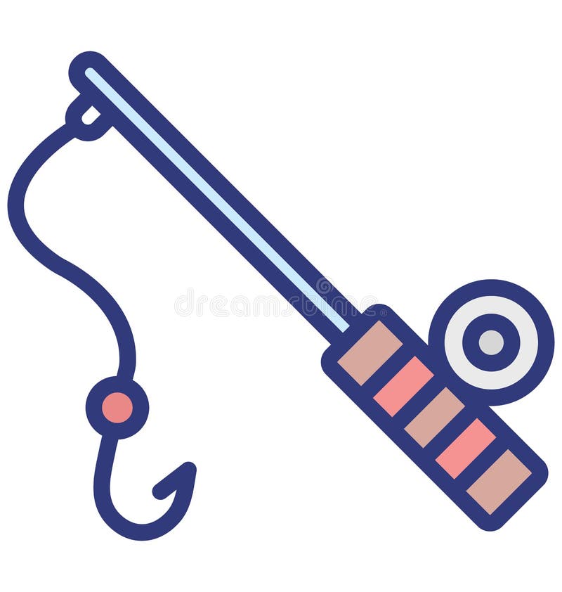 Angling Isolated Vector Icon Which Can Easily Modify or Edit Stock ...