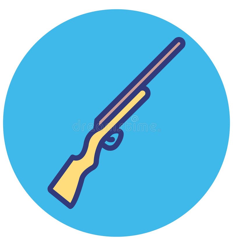 Gun Isolated Vector Icon Which Can Easily Modify or Edit Stock Vector ...