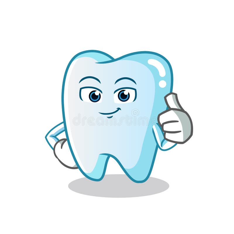 Tooth Thumbs Up Mascot Vector Cartoon Illustration Stock Vector ...