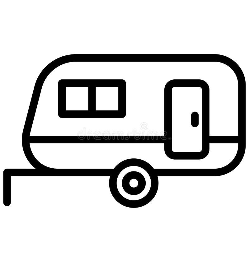 Caravan Icon Vector From Transport Collection. Thin Line Caravan ...