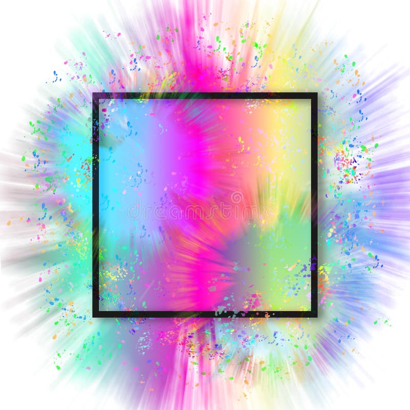 Abstract Colors Blast Banner Background Stock Vector - Illustration of ...