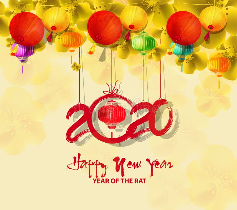 Happy New Year 2020, Merry Christmas. Happy Chinese New Year 2020 Year ...