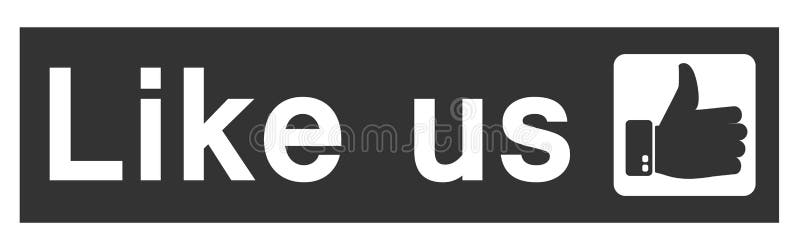 Like Us on Facebook Banner in Illustrations Logo Icon for Web Editorial ...