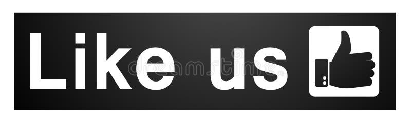Like Us on Facebook Banner Illustrations Logo Icon for Web Editorial ...