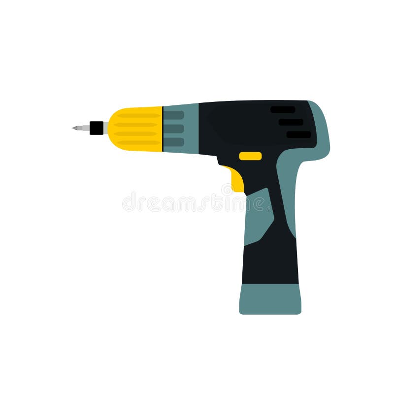Screwdriver, Vector Graphics Stock Vector - Illustration of drill ...