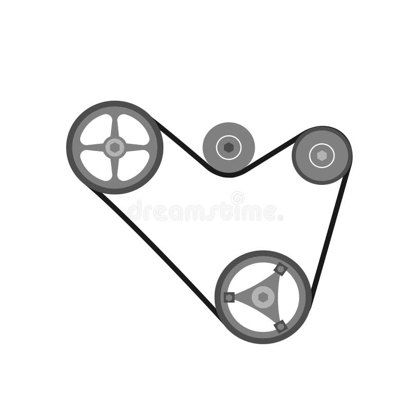 Belt drive stock vector. Illustration of machine, drive - 148738357