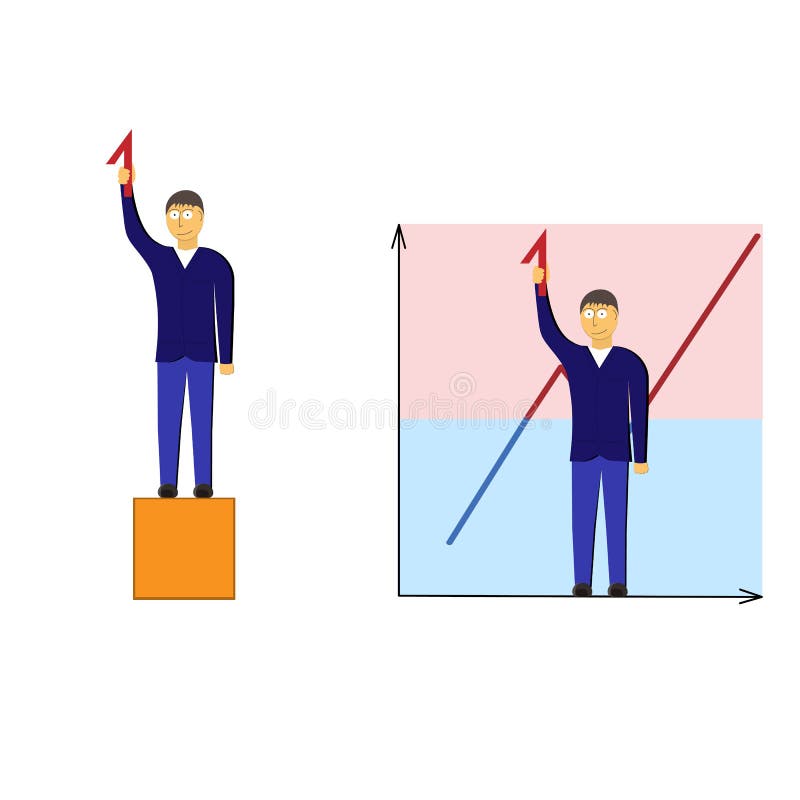 Number One, Vector Graphics Stock Vector - Illustration of businessman ...