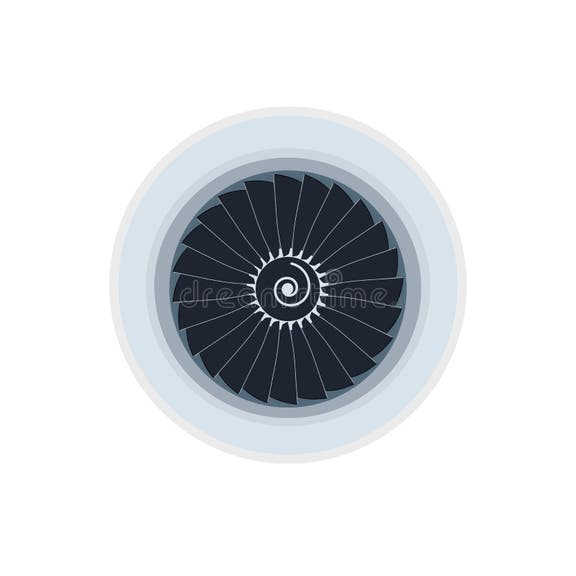 Aircraft Engine, Vector Graphics Stock Illustration - Illustration of ...