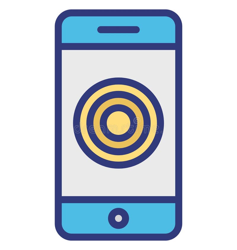 Cell Phone Isolated Vector Icon Which Can Easily Modify or Edit Cell ...