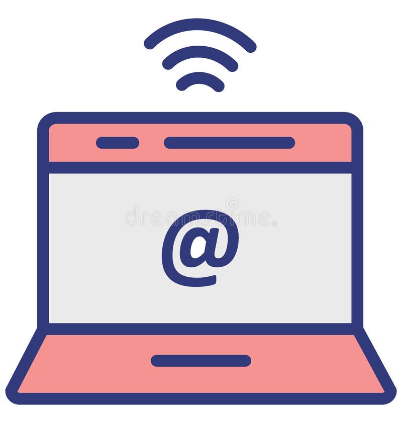 Arroba Isolated Vector Icon Which Can Easily Modify or Edit Stock ...