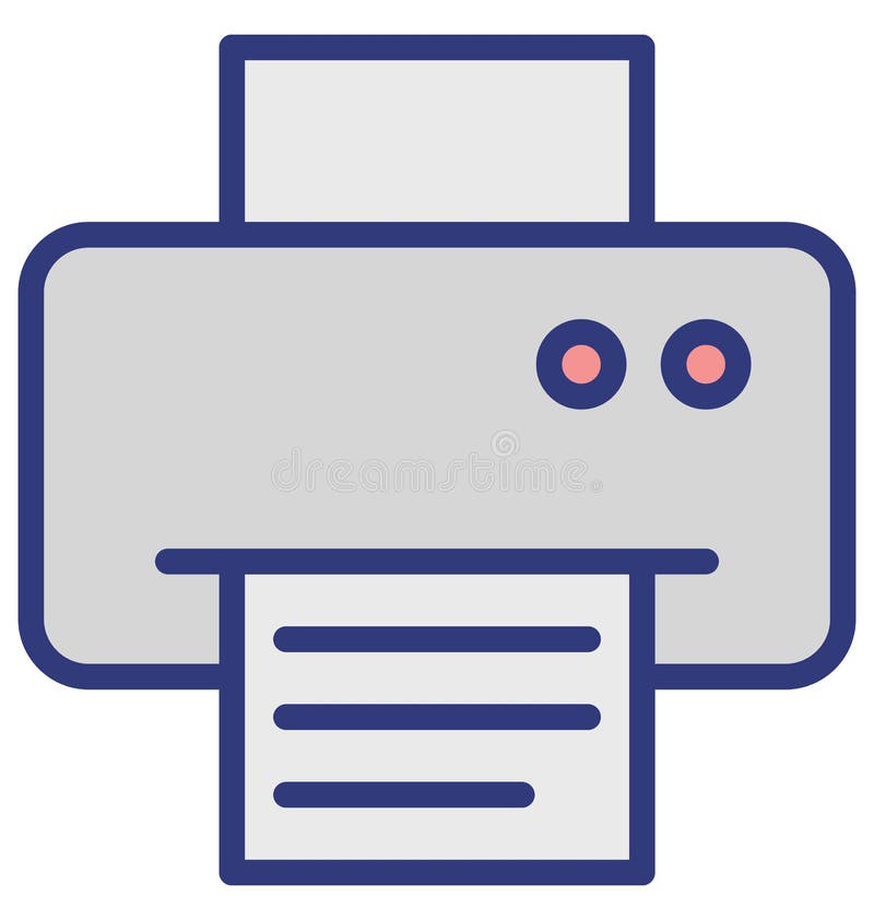 Inkjet Printers Isolated Vector Icon Which Can Easily Modify or Edit ...