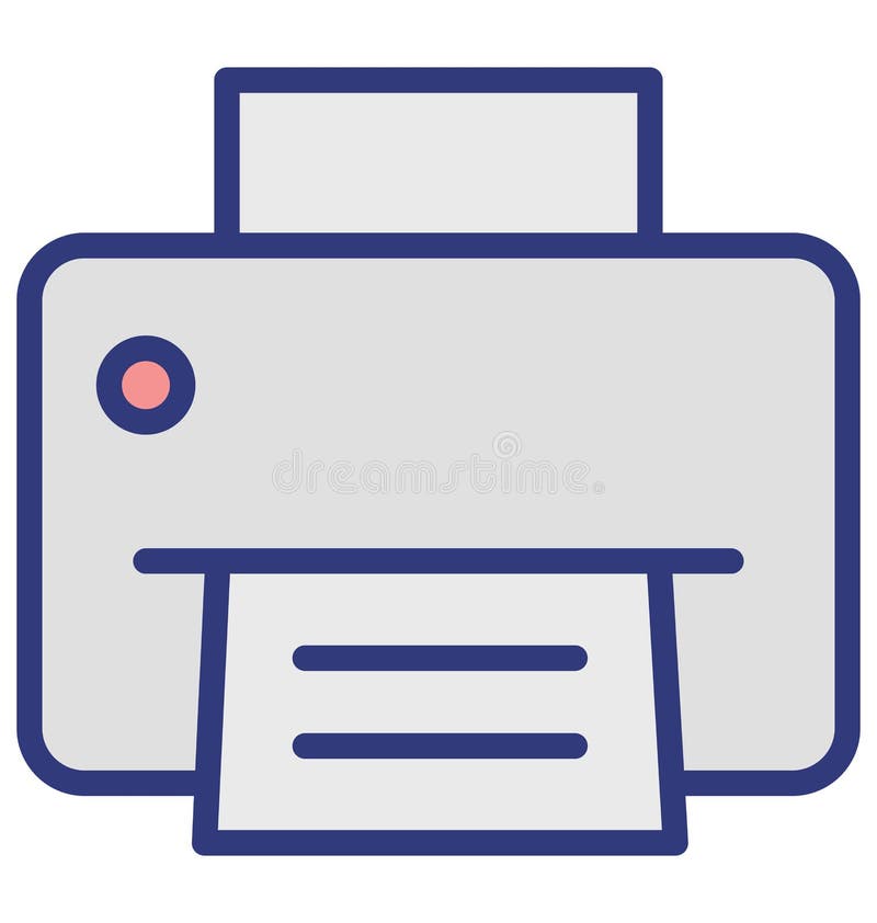 Inkjet Printers Isolated Vector Icon Which Can Easily Modify or Edit ...