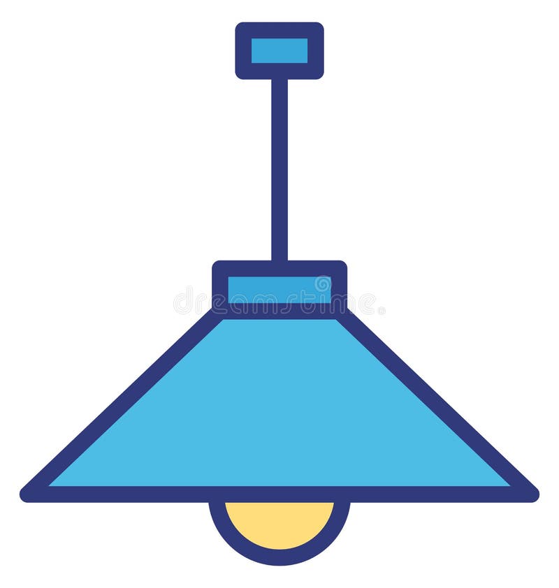 Ceiling Lamp Isolated Vector Icon Which Can Easily Modify or Edit Stock ...