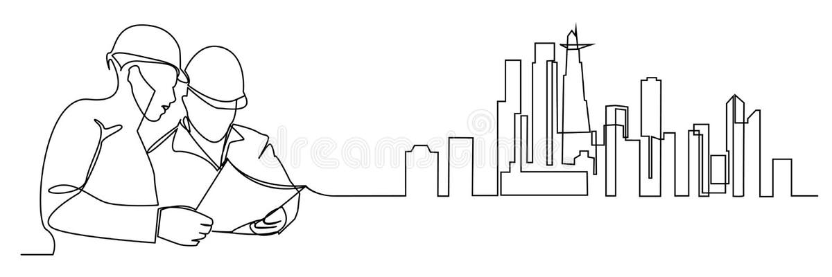 Continuous Line Supervision Stock Illustrations – 82 Continuous Line ...