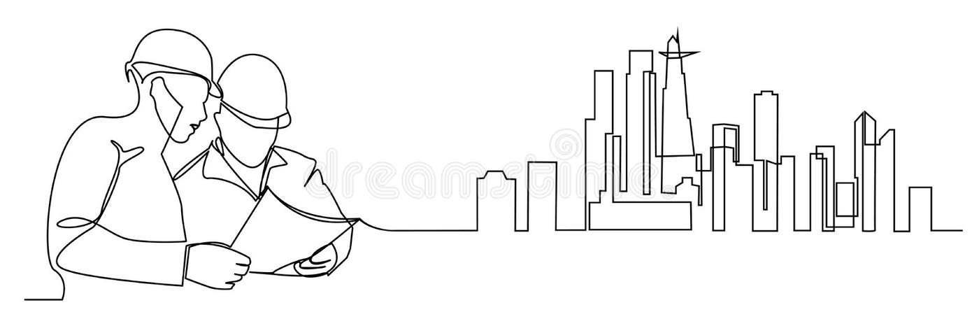 Continuous Line Supervision Stock Illustrations – 82 Continuous Line ...