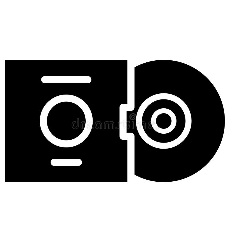 Cd Drive, Cd Player Isolated Vector Icon that Can Be Easily Edited in ...