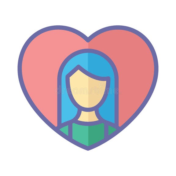 Banner, Heart Logo Isolated Vector Icon Which Can Easily Modify or Edit ...