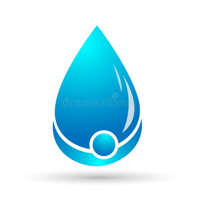 Water Drop Save Water Globe People Life Care Logo Concept of Water Drop ...