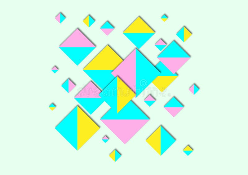 Pastel Green Geometric Hexagonal Pattern Illustration Design Stock ...