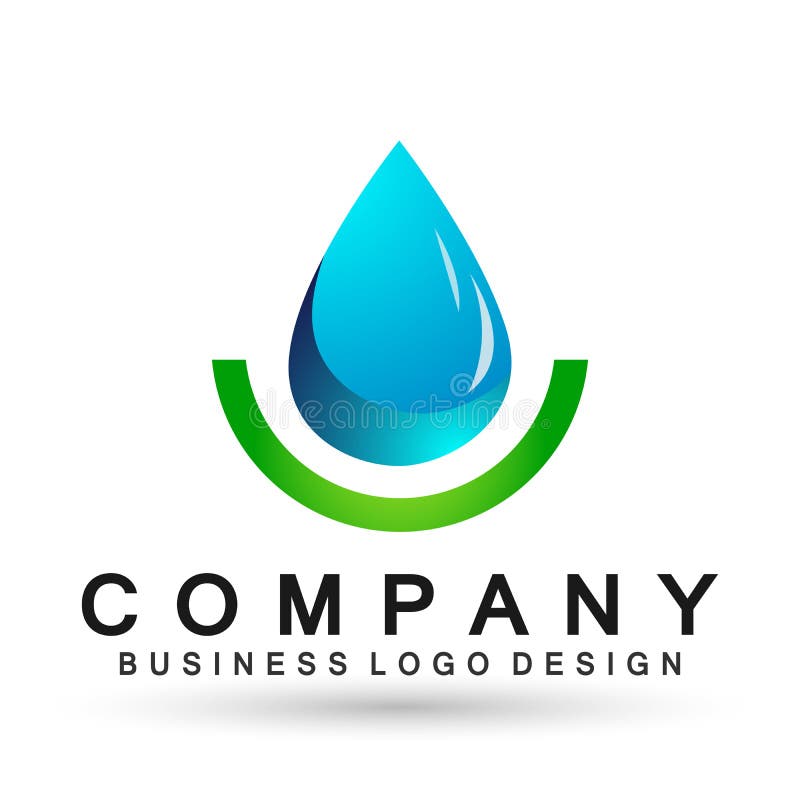 Water Drop Save Water Globe People Life Care Logo Concept of Water Drop ...