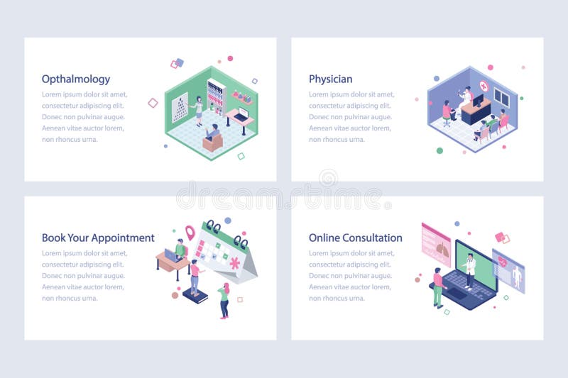 Medical and Healthcare Isometric Illustrations Stock Vector ...