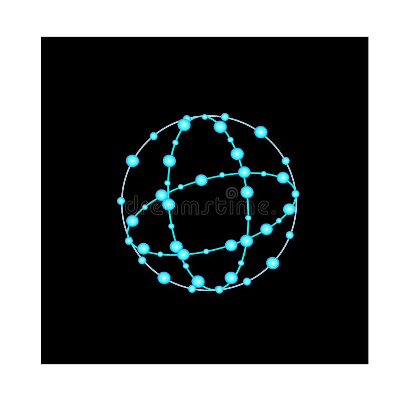 Neon ball, vector graphics stock illustration. Illustration of neon ...