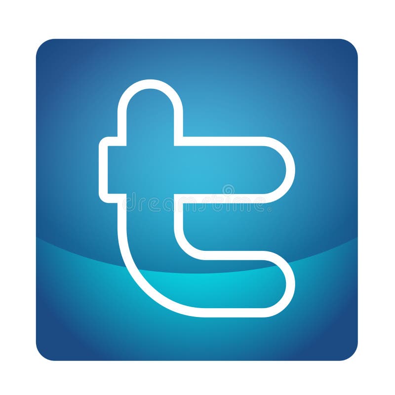 Twitter Logo Icon Vector Illustrations on White Background Editorial ...
