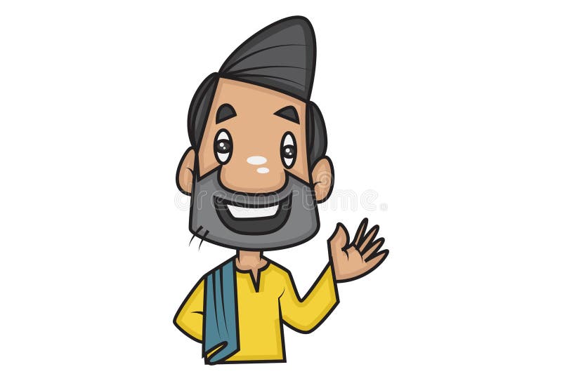 A man say Hi stock vector. Illustration of behavior, islands - 50601899