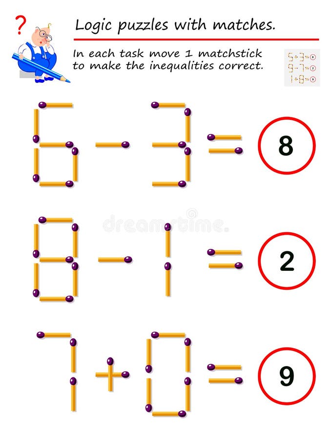 Matchstick Number Stock Illustrations – 281 Matchstick Number Stock ...