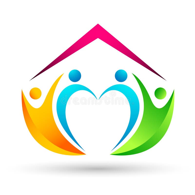 Happy Family Union, Love Heart Shaped Hands Care Kids and Care Happy ...