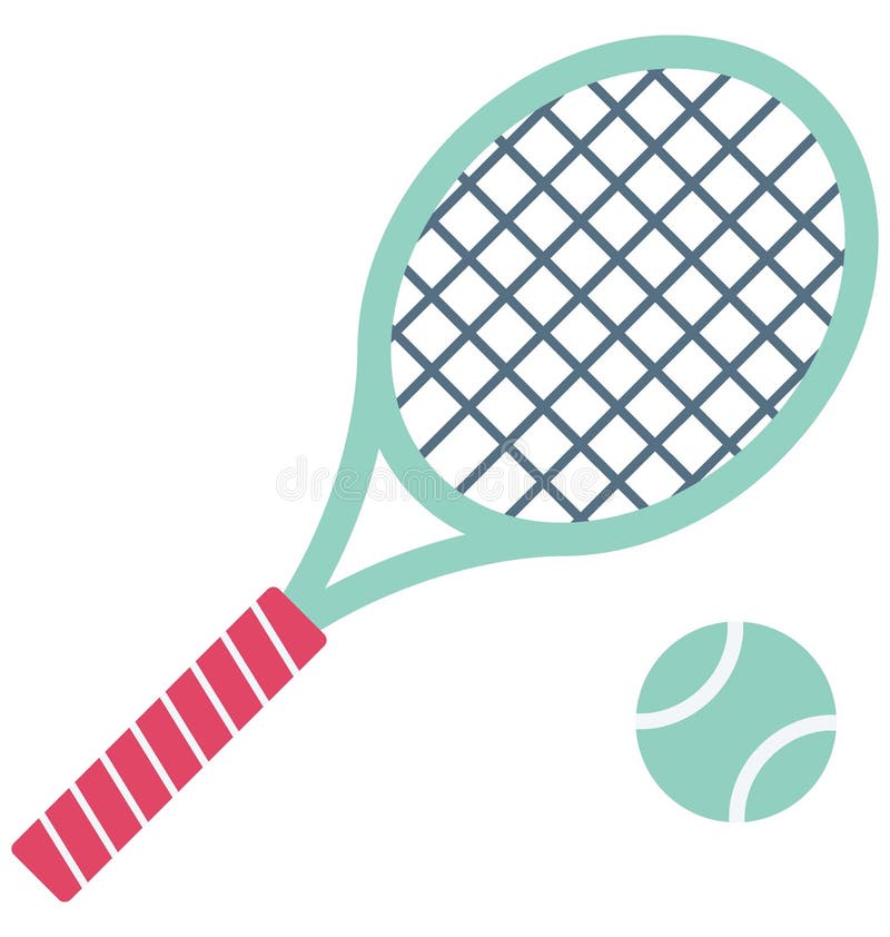 Tennis racket and ball stock vector. Illustration of equipment - 21386060