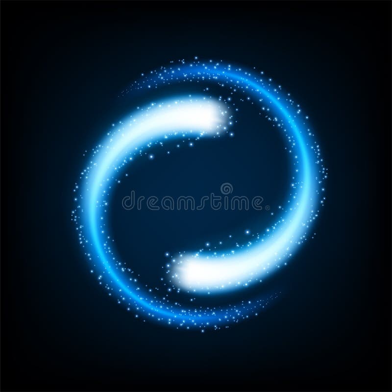 Rotating Blue Light Shiny with Sparkles, Suitable for Product ...