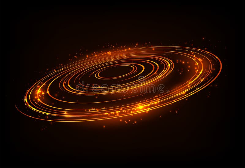 Rotating Orange Light Shiny with Sparkles, Suitable for Product ...