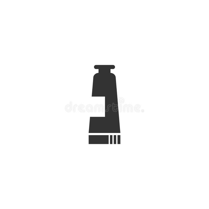 Cosmetic Lotion Tube Black Isolated Vector Icon. Stock Vector ...