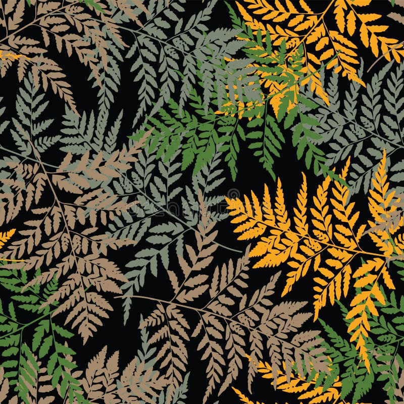 Seamless Palm Tree Camouflage Design Pattern Stock Vector ...