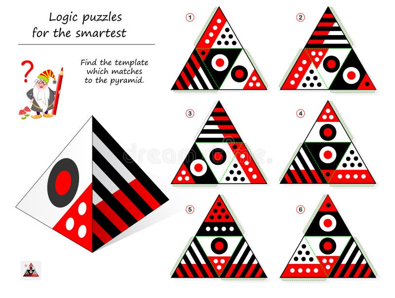 Logic Puzzle Game for Smartest. Need To Find the Template Which Matches ...