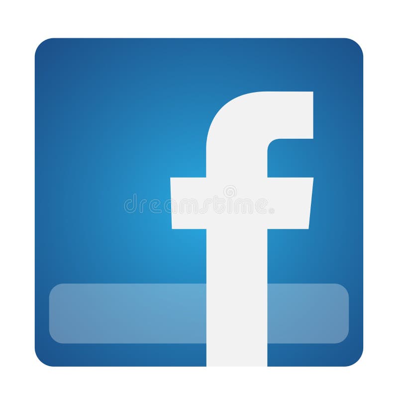 Facebook Logo Icon Vector Illustrations on White Background Editorial ...