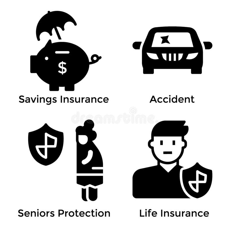 Protection Solid Vectors Pack Stock Vector - Illustration of asset ...