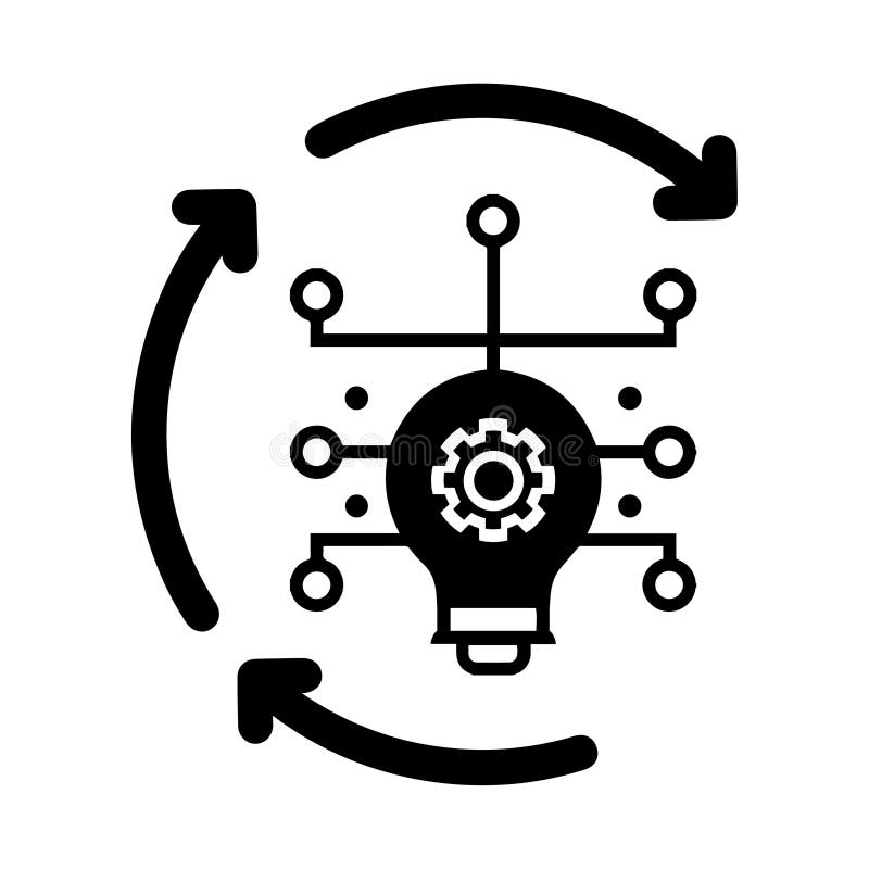 Idea Generating Icon, Smart Idea Icon, Idea Generator Stock ...